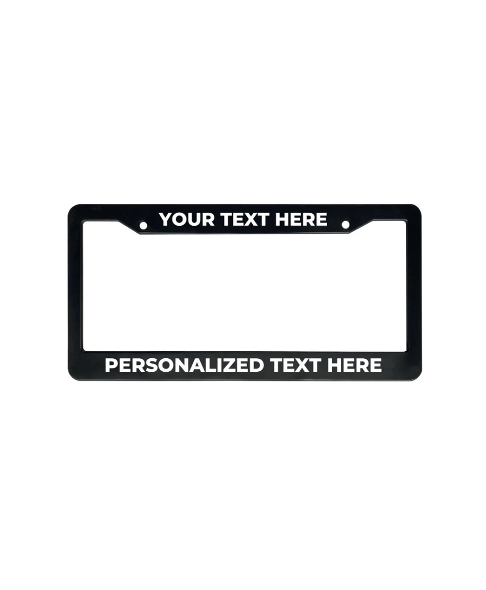 Custom License Plate Frame | Personalized Car Accessories – CUSTOMANIA